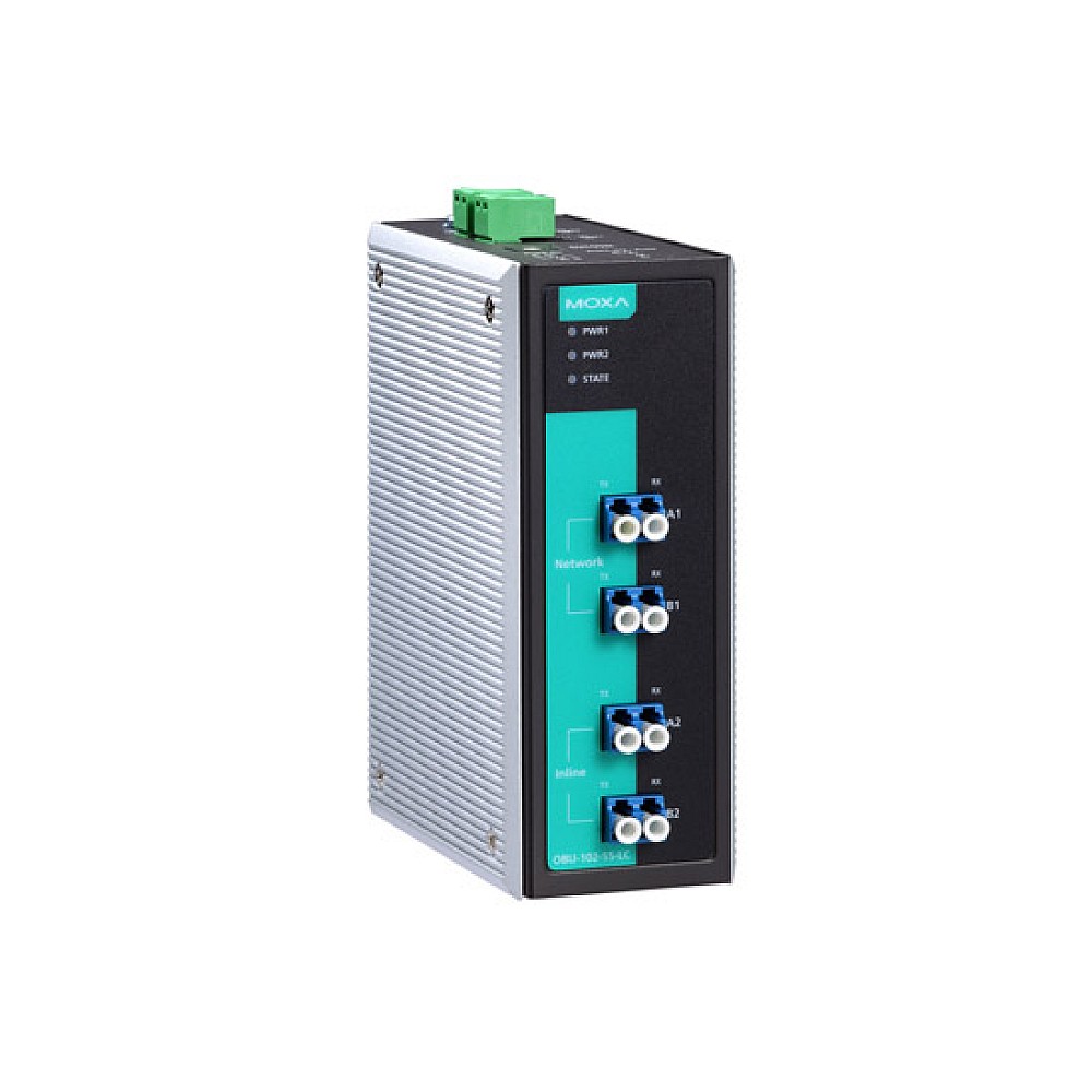 MOXA OBU-102-SS-LC Optical Fiber Bypass Unit | ManuAuto