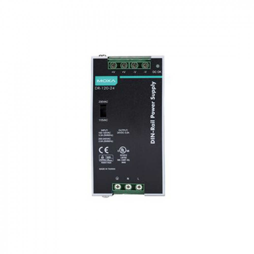 MOXA DR-120-48 DIN-rail Power Supply | ManuAuto