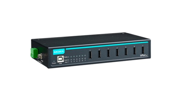 MOXA UPort 407 7-Port Industrial USB Hub | ManuAuto