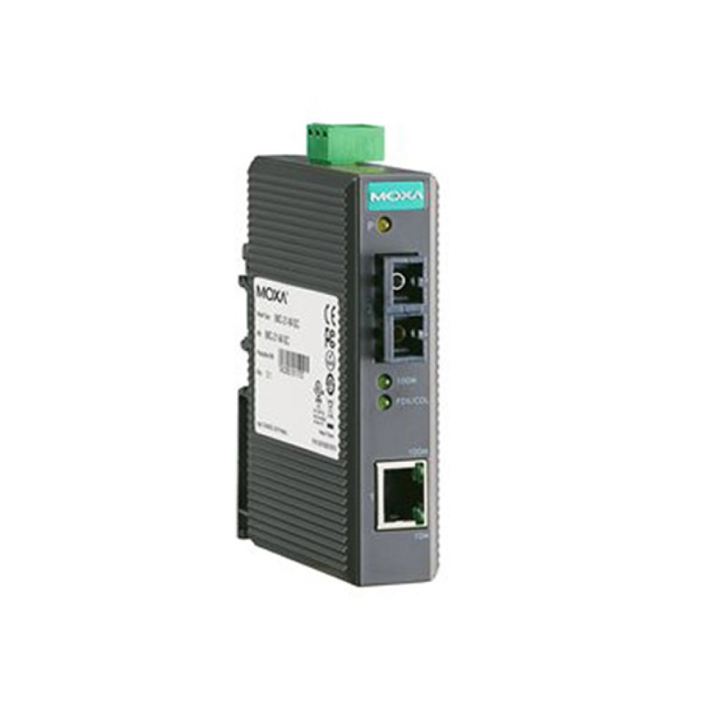 MOXA IMC-21-M-SC Ethernet to Fiber Converter | ManuAuto