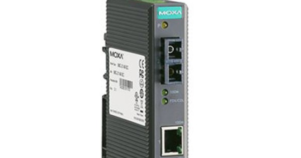 MOXA IMC-21-S-SC Ethernet to Fiber Converter | ManuAuto