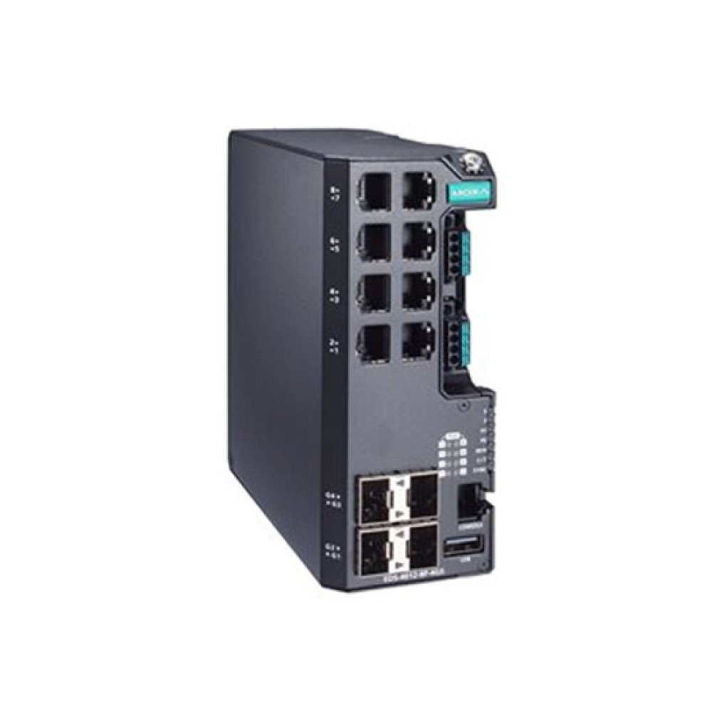 MOXA EDS-4012-8P-4GS-LVA Managed Ethernet Switch | ManuAuto