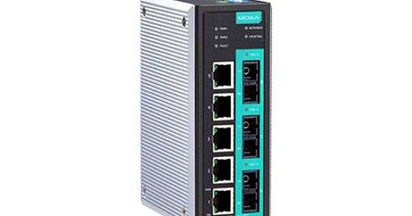 MOXA EDS-408A-3S-SC-T Managed Ethernet Switch | ManuAuto