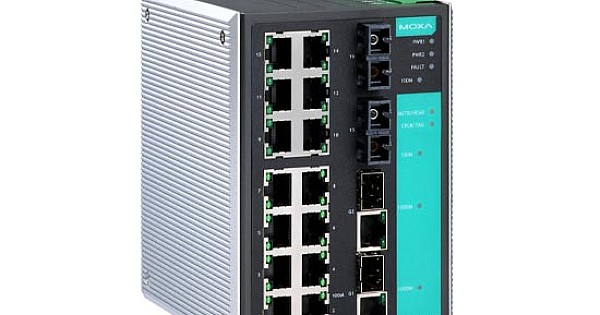 MOXA EDS-518A-MM-SC-T Managed Ethernet Switch | ManuAuto