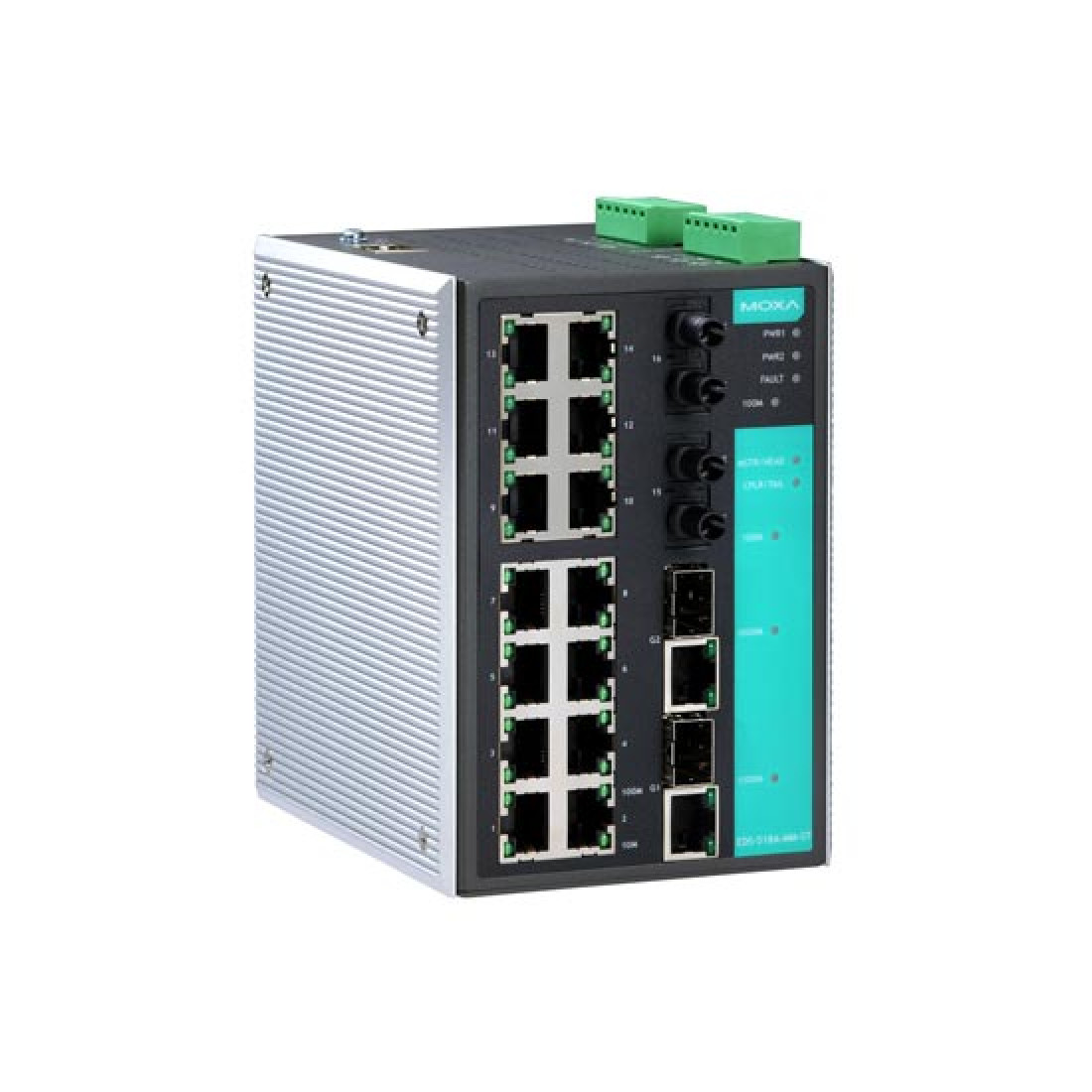 MOXA EDS-518A-MM-ST-T Managed Ethernet Switch | ManuAuto