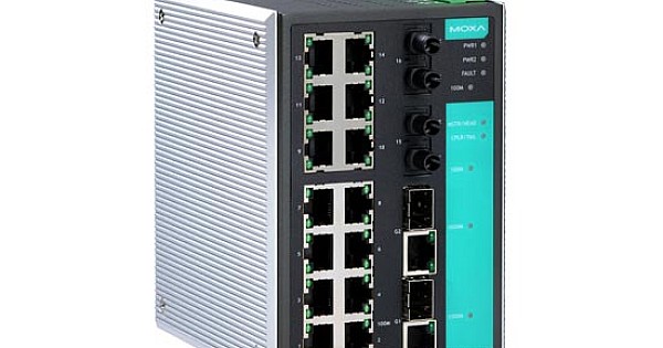 MOXA EDS-518A-MM-ST-T Managed Ethernet Switch | ManuAuto