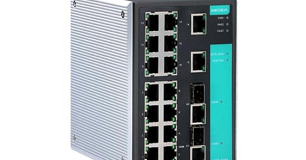 MOXA EDS-518A-T Managed Ethernet Switch | ManuAuto