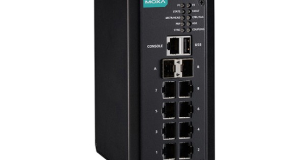 MOXA PT-G510-8GTX-PHR-WV-CT Managed Ethernet Switch | ManuAuto