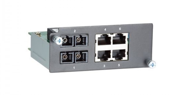 MOXA PM-7200-2MSC4TX Fiber Ethernet Module | ManuAuto