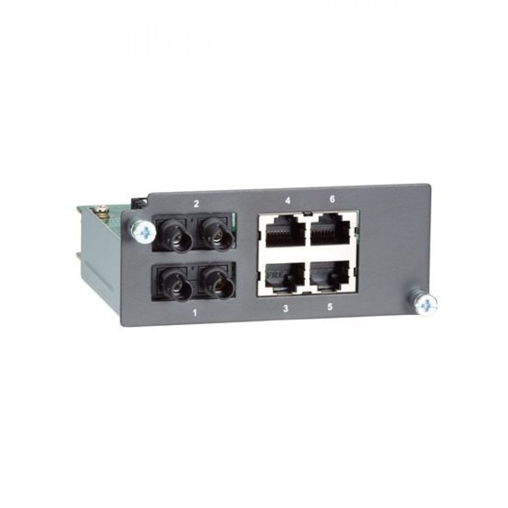 MOXA PM-7200-2MST4TX Fiber Ethernet Module | ManuAuto