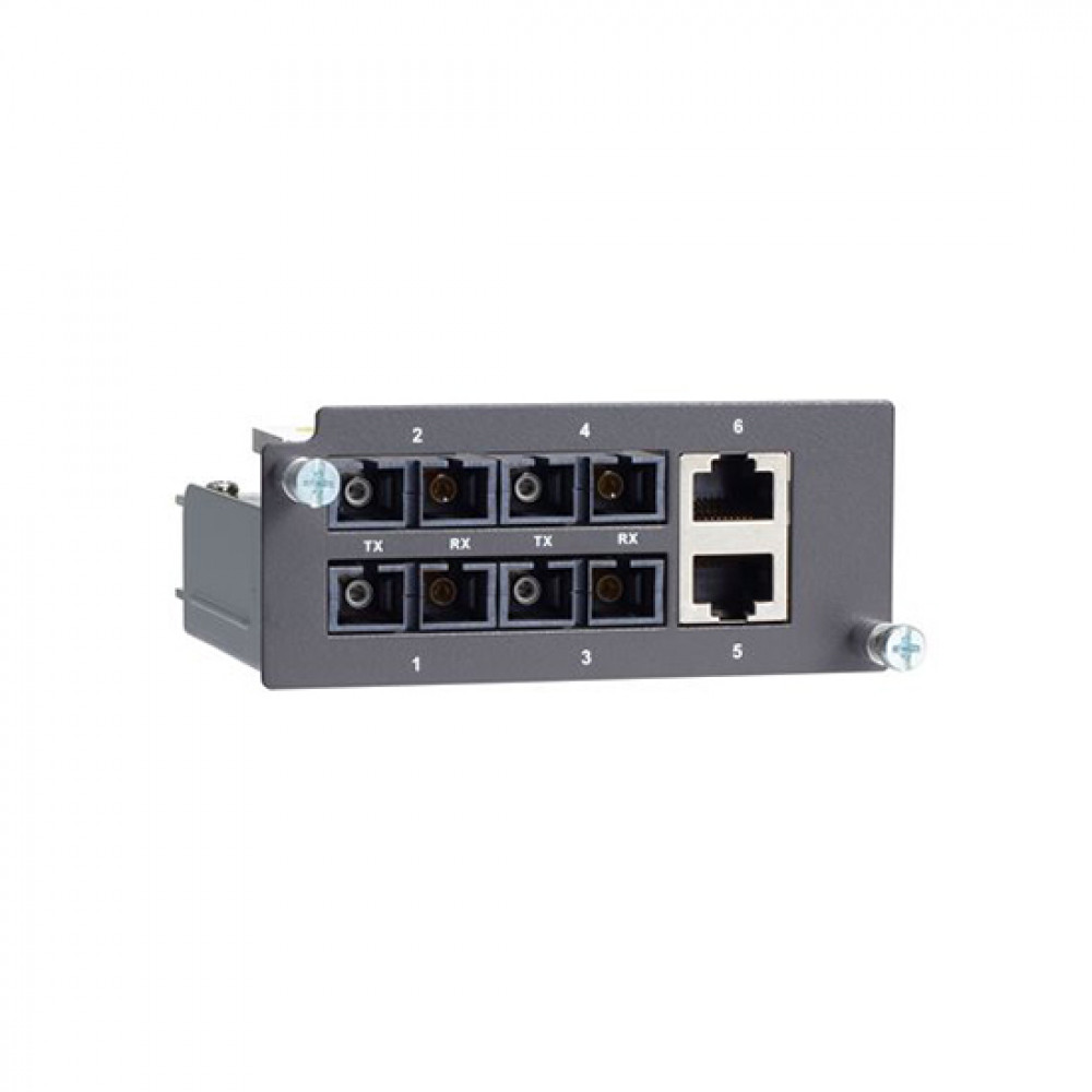 MOXA PM-7200-4SSC2TX Fiber Ethernet Module | ManuAuto