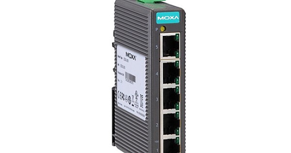 MOXA EDS-205 Unmanaged Ethernet Switch | ManuAuto