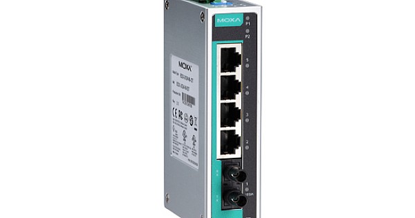 MOXA EDS-205A-M-ST Unmanaged Ethernet Switch | ManuAuto
