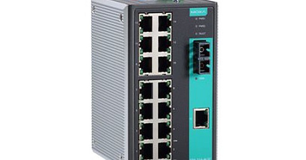 MOXA EDS-316-S-SC-T Unmanaged Ethernet Switch | ManuAuto